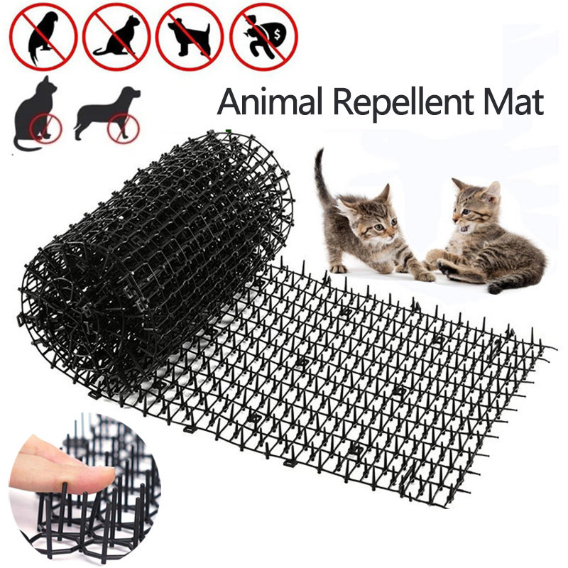 Animal Repellent Mat Scat Spike Mat Anti Cat Dog Spike Mat Humane Black ...