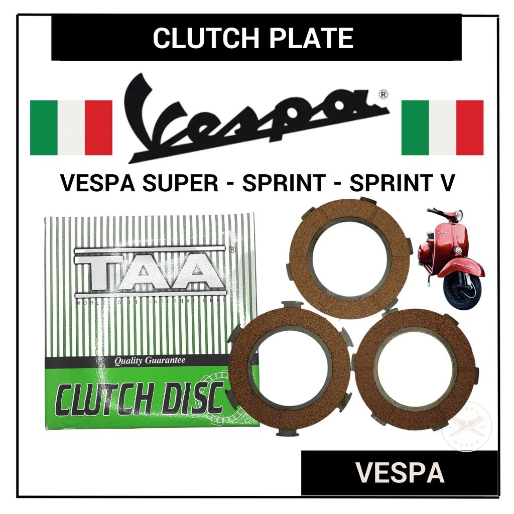 VESPA CLUTCH PLATE SET TAA - VESPA SUPER VESPA SPRINT VESPA SPINT V ...