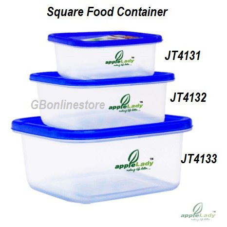 Applelady Ocean Blue Series Square Container / Multipurpose Container ...