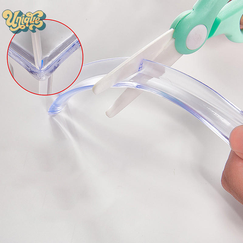 (Unique) 1M Soft Clear PVC Table Edge Furniture Guard Corner Protector ...