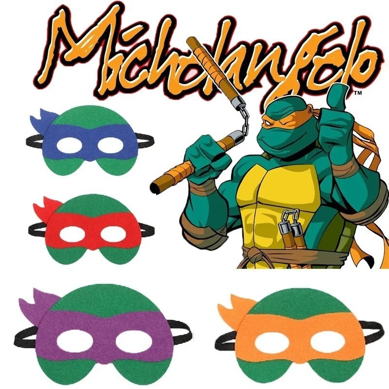 Ninja Turtles Masks Teenage Mutant Kids Felt Eye Masks Cosplay ...