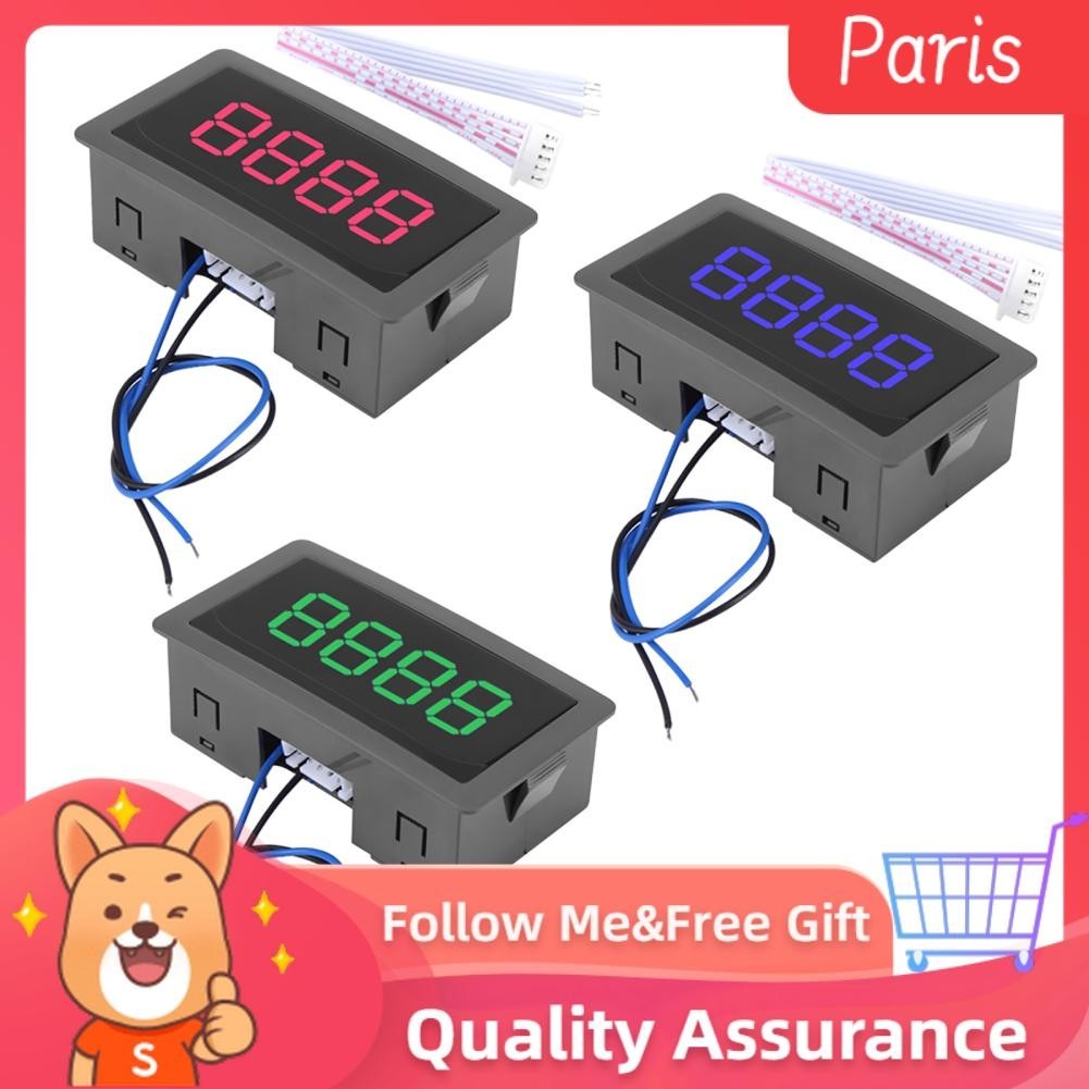 Superparis DC LED Digital Counter Display 4 Digit Tally 0-9999 Up/Down ...