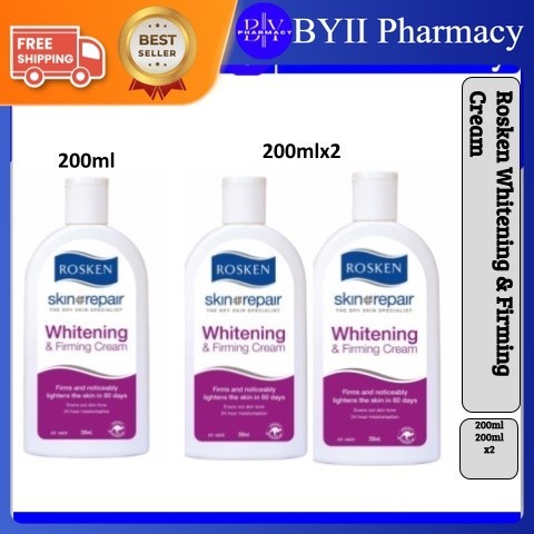 [Value Pack] Rosken Whitening & Firming Cream 200mL/ 200mlx2 (untuk cerahkan & licinkan kulit ...