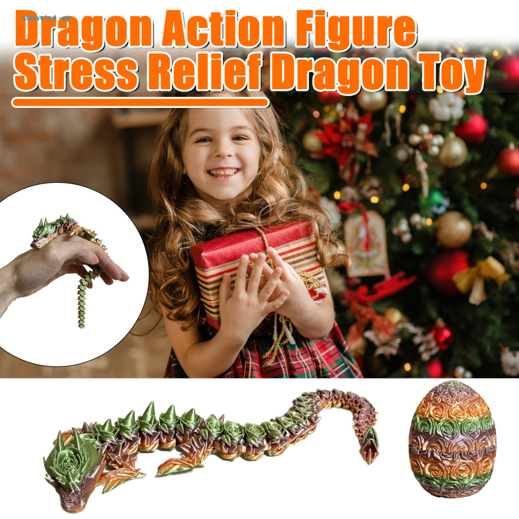 Sa Articulated Dragon Figure Dragon Action Figure Colorful 3d Printed ...