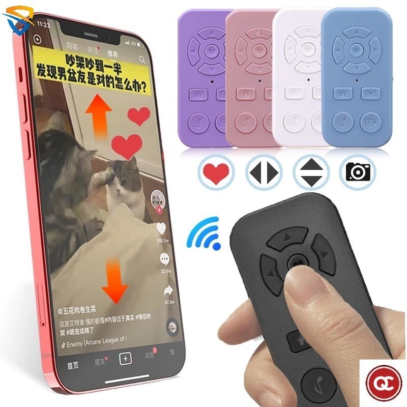 QC Practical Smart Bluetooth Colorful Video Camera Remote Control ...