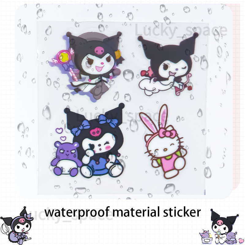 1 PCS Ins Girl Waterproof Stickers 8x8cm PET Handbook Cute Sticker kids ...