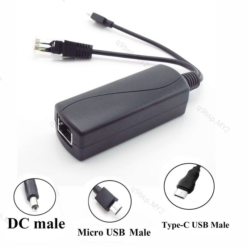 POE Splitter Cable 48V to 12V 5V Output Power Over Ethernet Poe ...