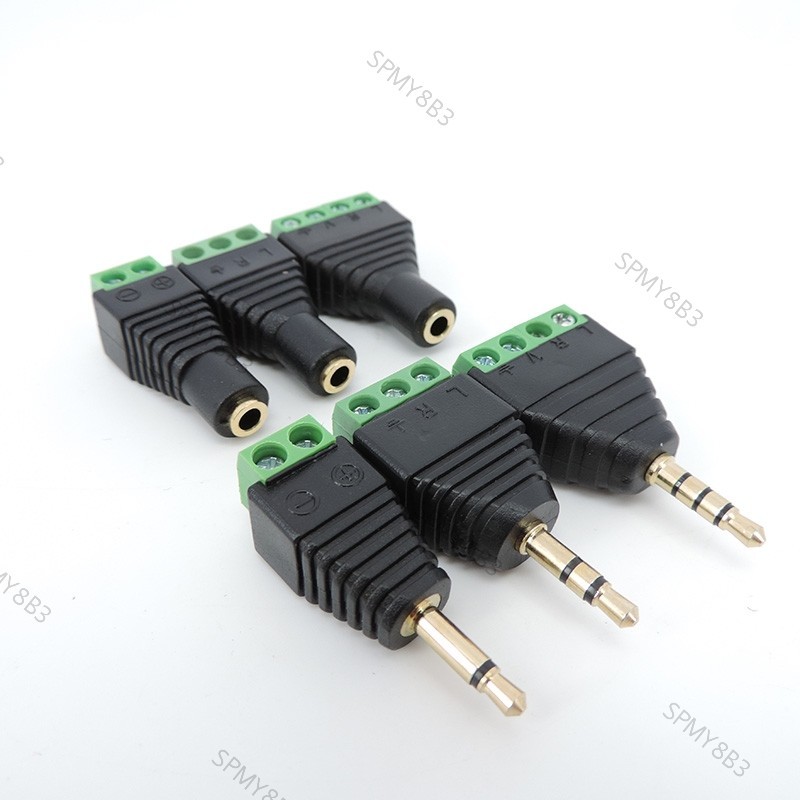 Mono stereo 3.5mm Male female 2/3/4 Pole Section jack dc connector 3.5 ...