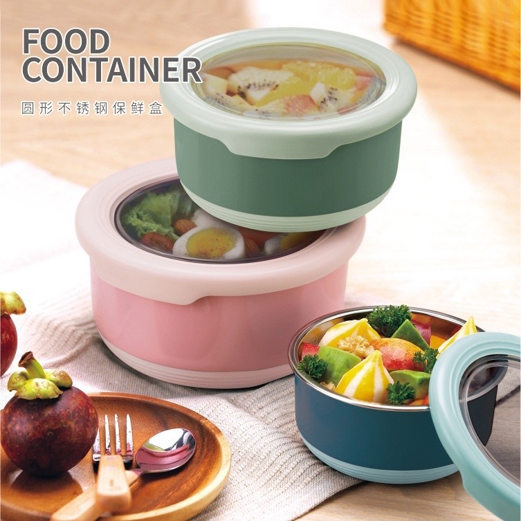 304 Stainless Steel Portable Thermos Lunch Box Bento Leak-Proof Fresh ...