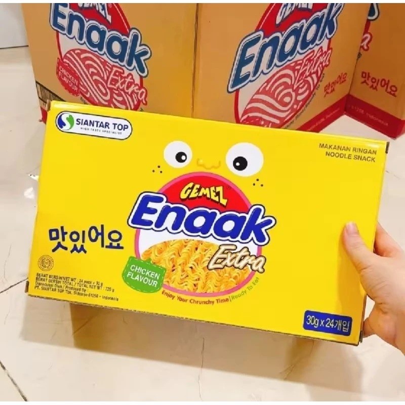 Enaak Instant Noodles Box 24 Packs x 30g | Shopee Malaysia