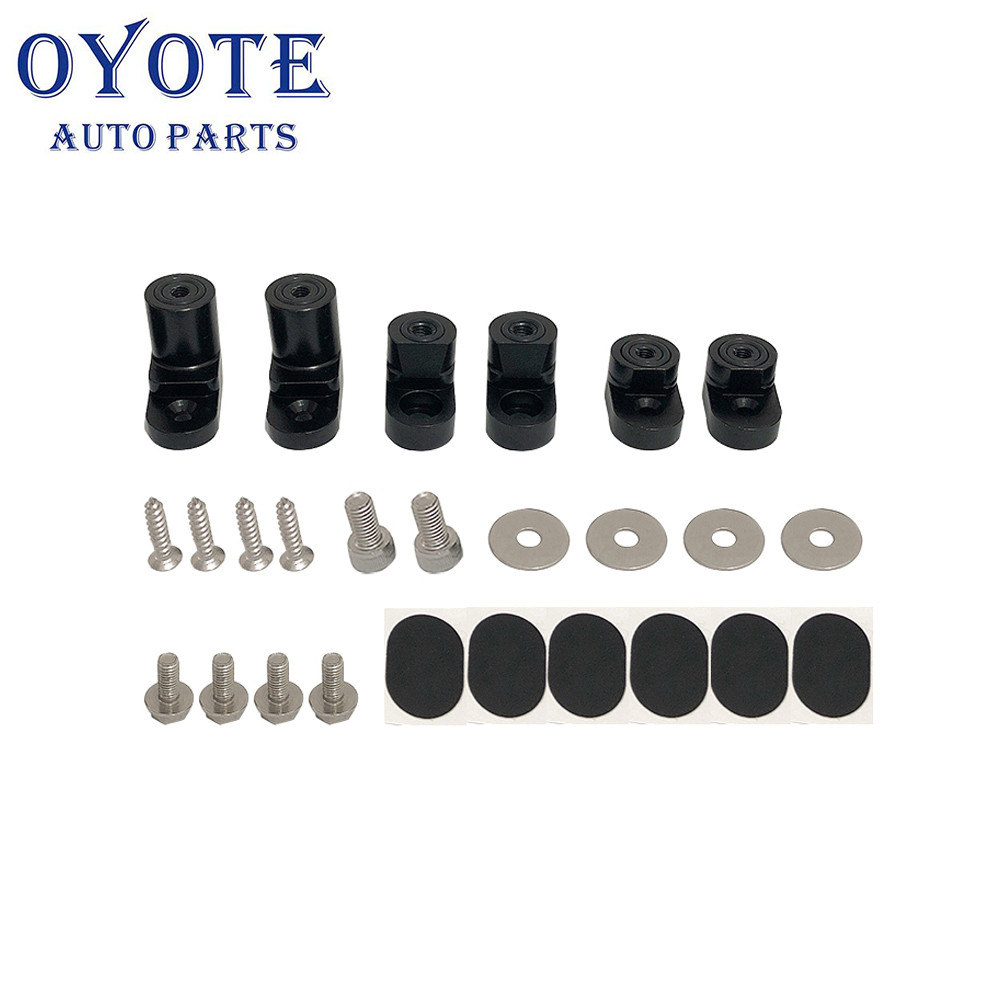 OYOTE Billet T-6061 Anodized Aluminum Bolt-on Bracket Kit Rear Wing ...