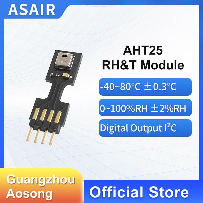 Asair AHT25 Integrated I2C Insertion Digital Input/Output Temperature ...