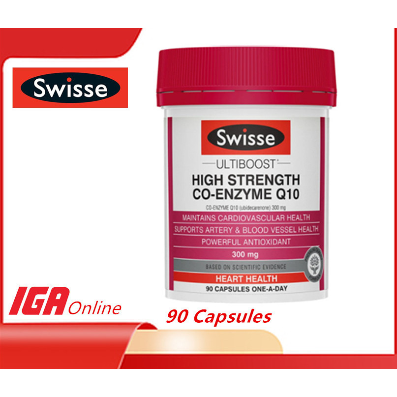 [EXP 04/2028] Swisse High Strength Co-Enzyme Q10 300mg ( 90 Capsules ...