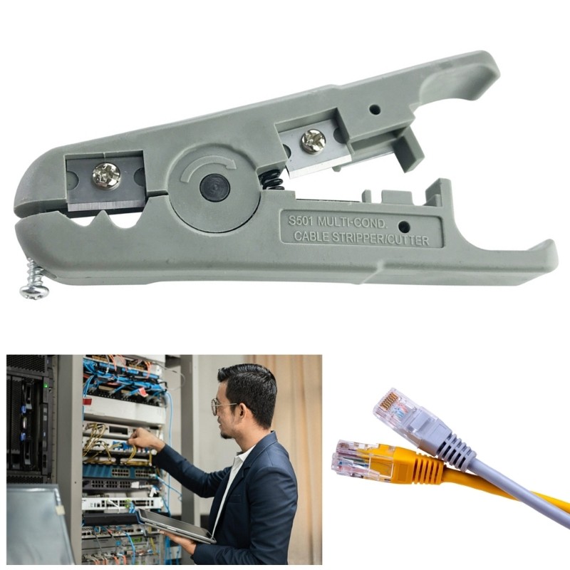 HL Wire Stripper Ethernet Cable Cutter Round Cable Cutting Tool Lan ...
