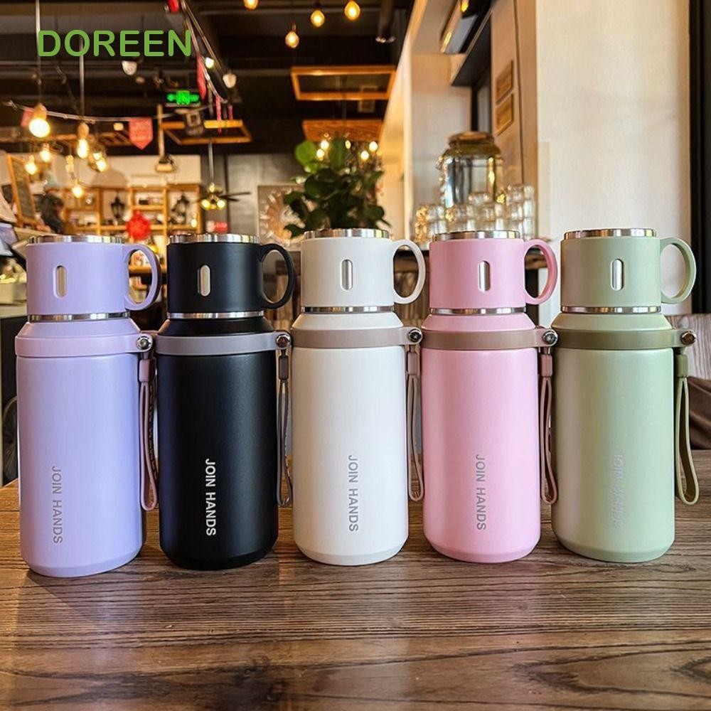 DOREEN Insulated Water Bottle, 316 Stainless Steel with Rope Sports ...