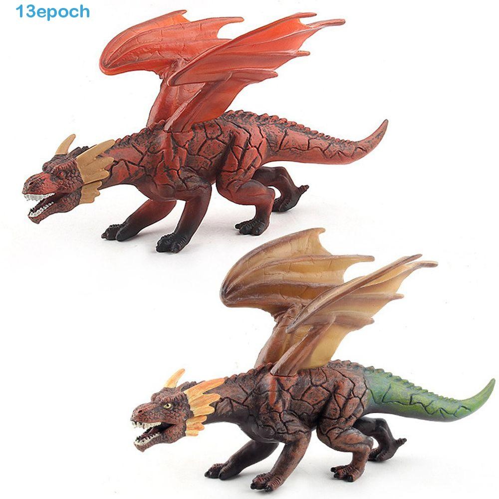 EPOCH Ice Dragons Figure Toy Educational Pvc Large Fiery Dragons ...
