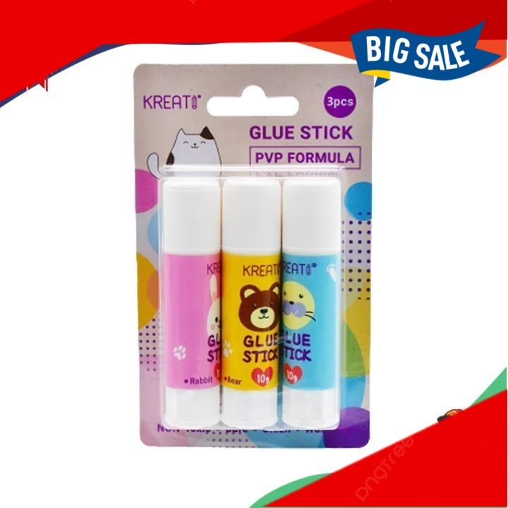 Gam Lipstick, Gam Kertas, Glue Stick (3 Pcs/Pack) | Shopee Malaysia