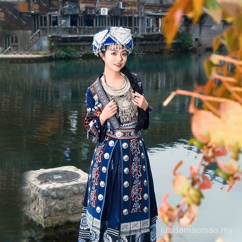 Miaozhai Miao National Costume Female Yunnan Dong National Yao National ...