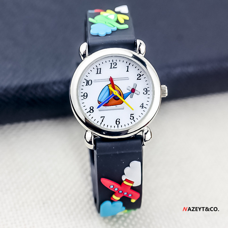 2025 new children's helicopter waterproof watch little boy kindergarten ...