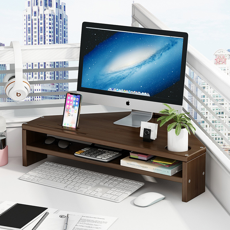 Triangle Computer Elevated Rack Corner Industrial Position Desktop ...