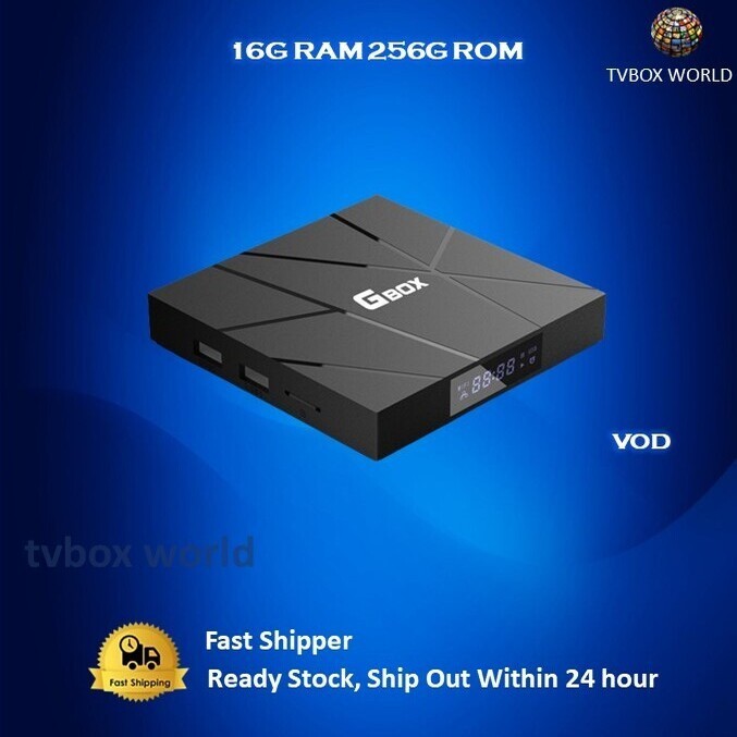 Original GBOX 16G RAM 256G ROM TVBox Media Box | Shopee Malaysia