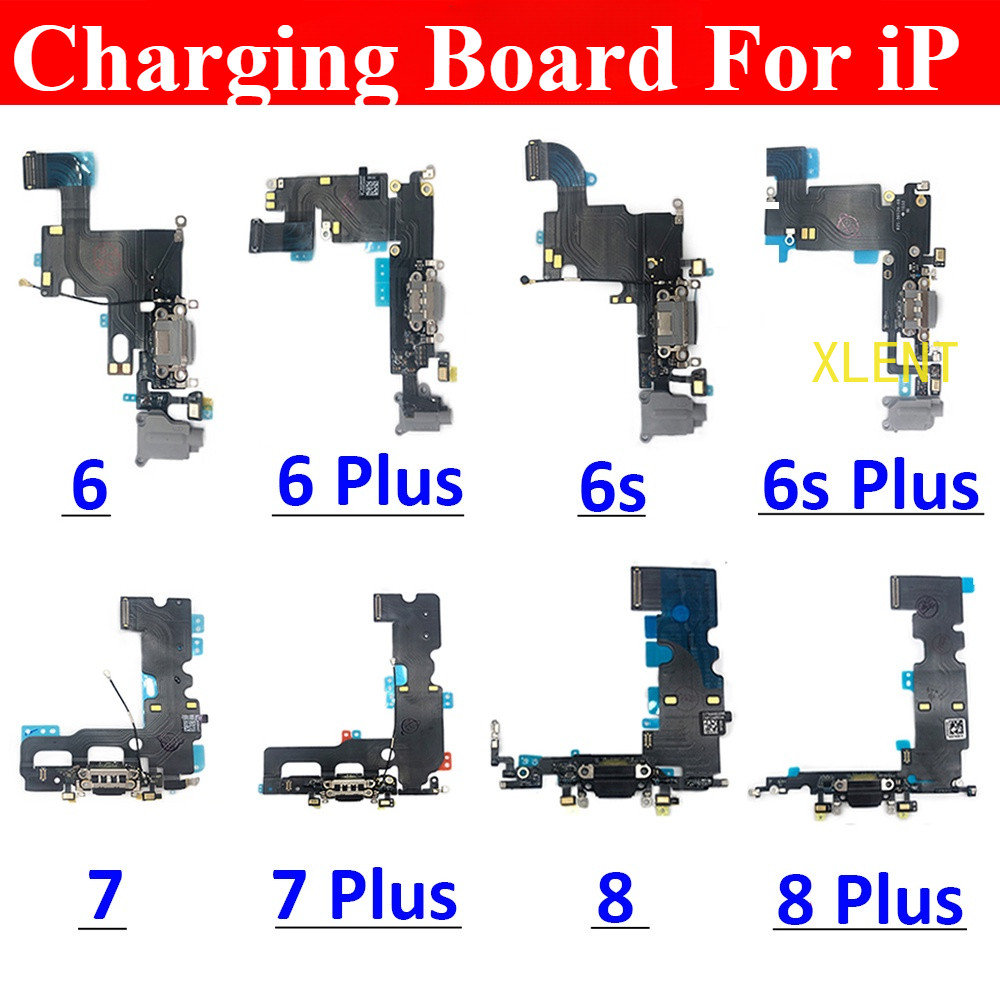 USB Charging Port Board Flex Cable Connector For iP 6 6G 6s 7 7G 8 8G ...