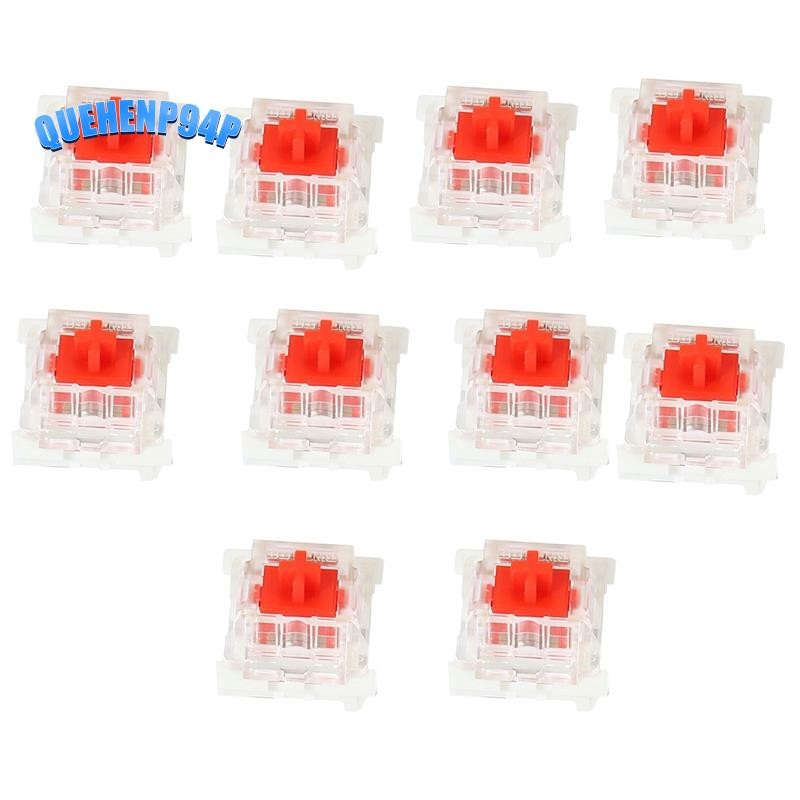 10Pcs Plastic For Cherry Red 3 Pin MX RGB Mechanical Switch Keyboard ...