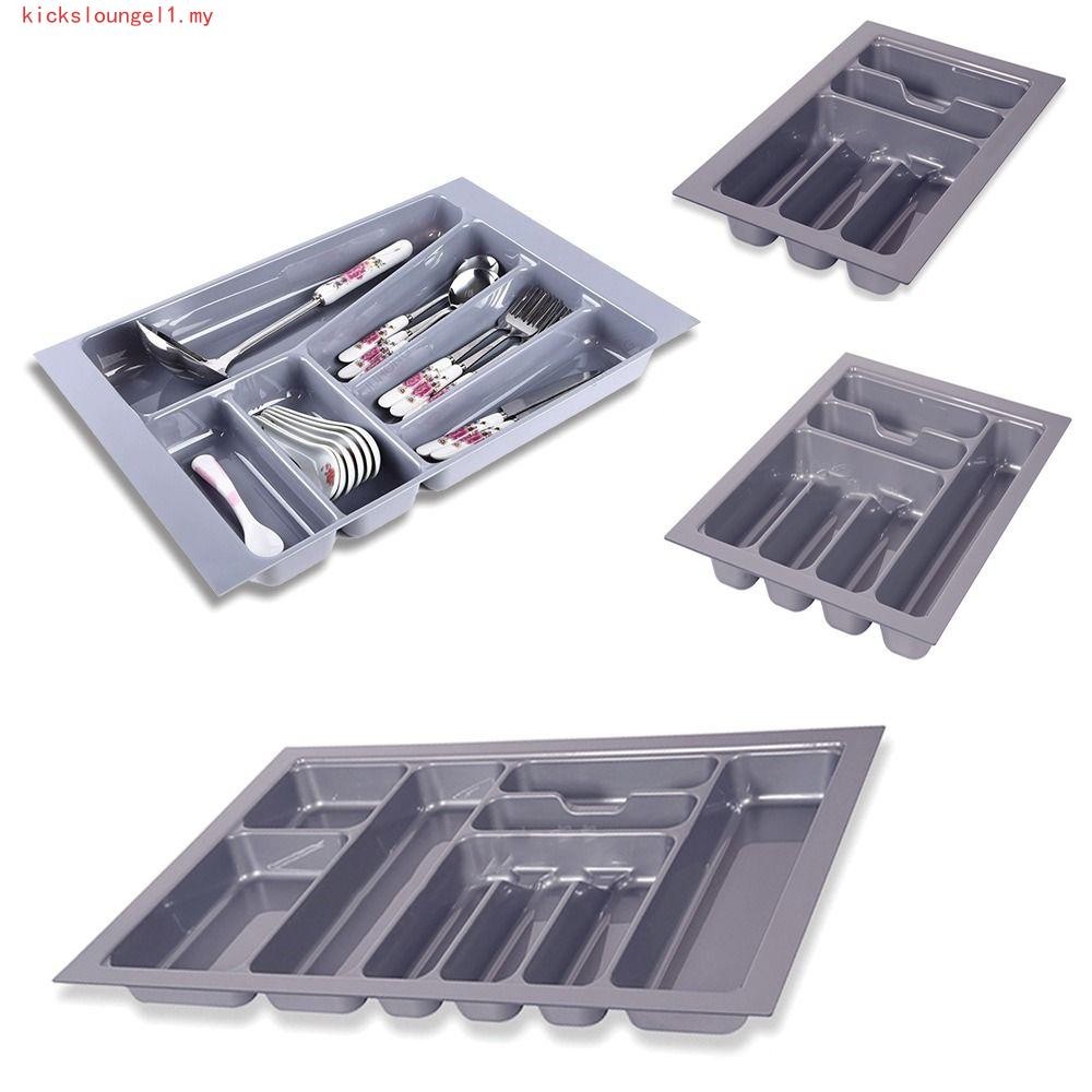KICKSLOUNGEL Cutlery Trays, Plastic Multi-Purpose Flatware Organizer ...