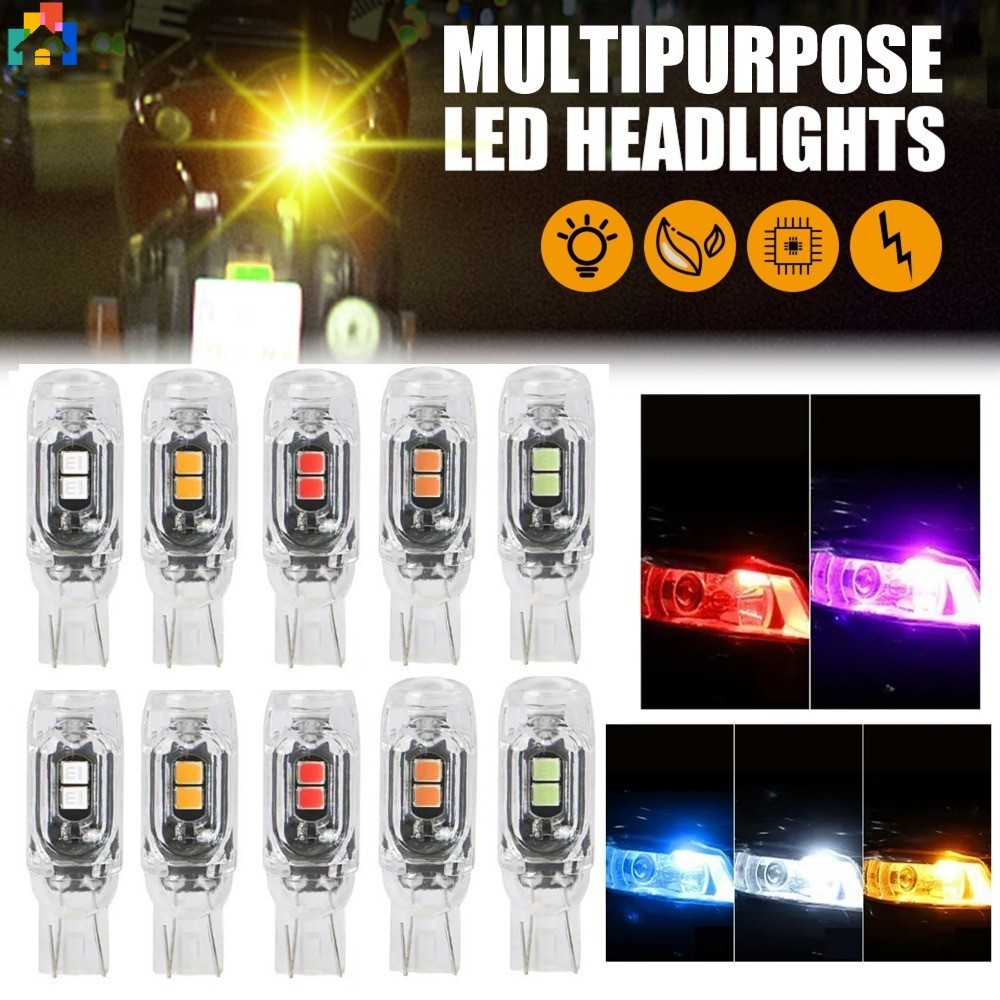 Universal Car License Plate Lamp T10 2835 3030 5SMD LED Automobile ...