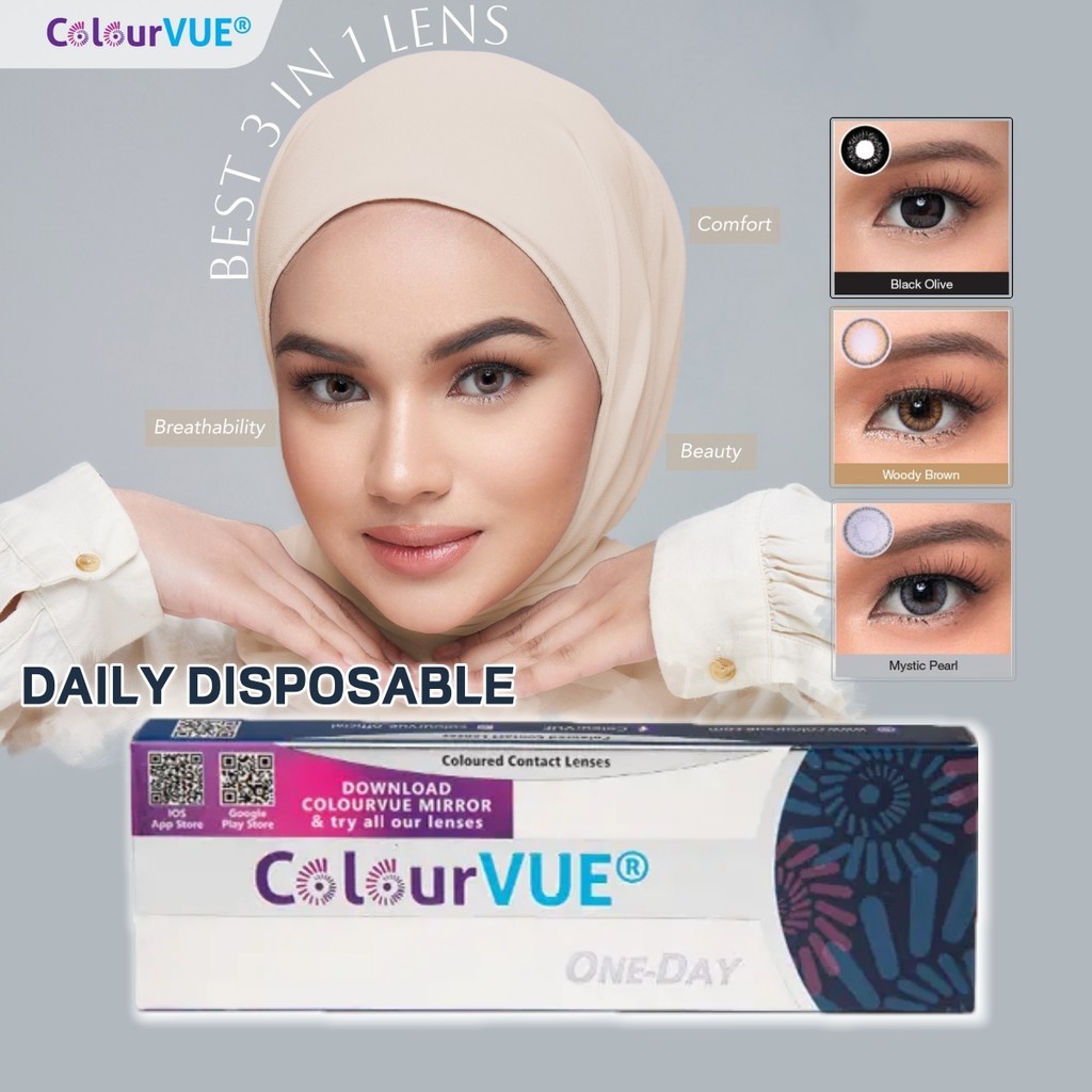 ( 10 PCS) Maxvue ColourVUE Trublends 1 Day Daily Disposable Cosmetic ...