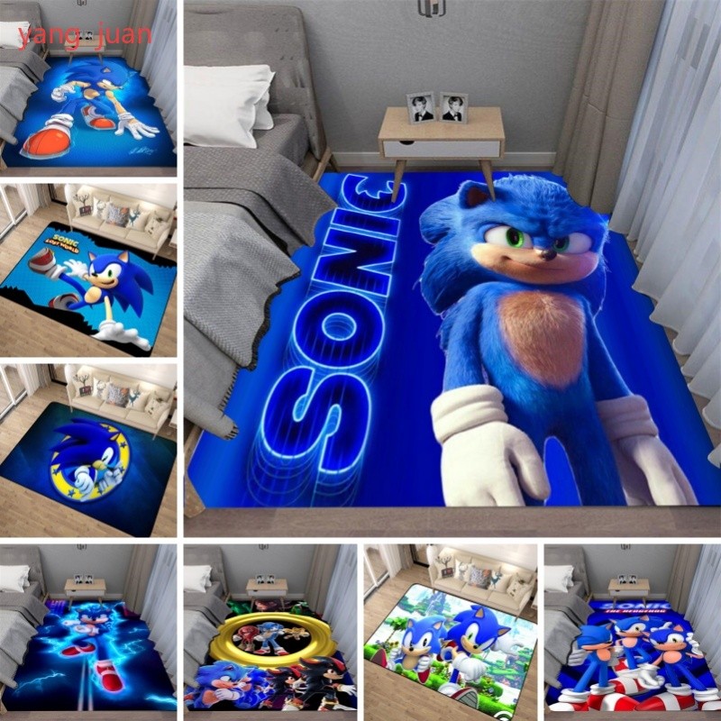 Sonic the Hedgehog Cartoon Carpet Living Room Sofa Game Floor Mat ...