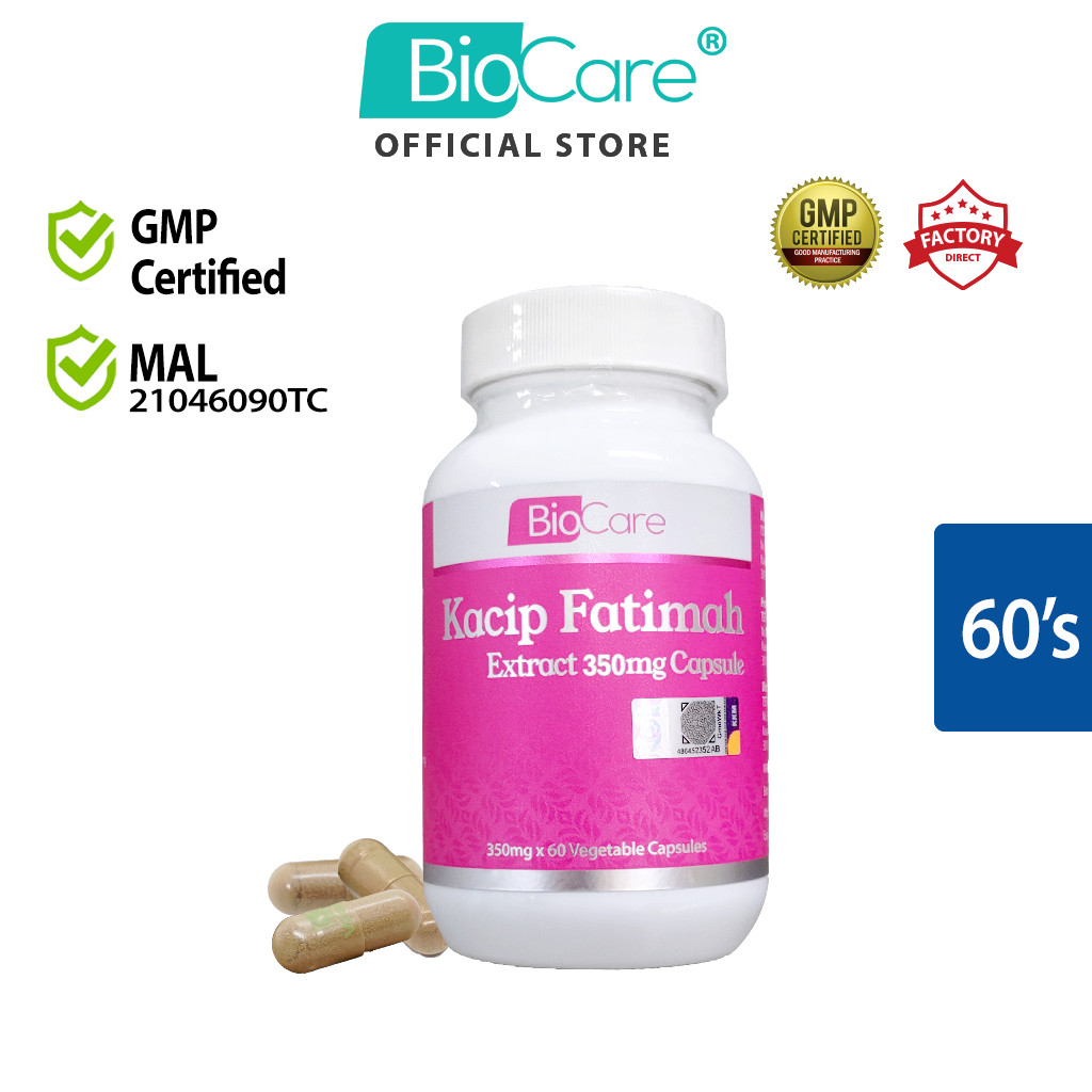 BioCare Kacip Fatimah Capsule (60's x 350mg) | Shopee Malaysia