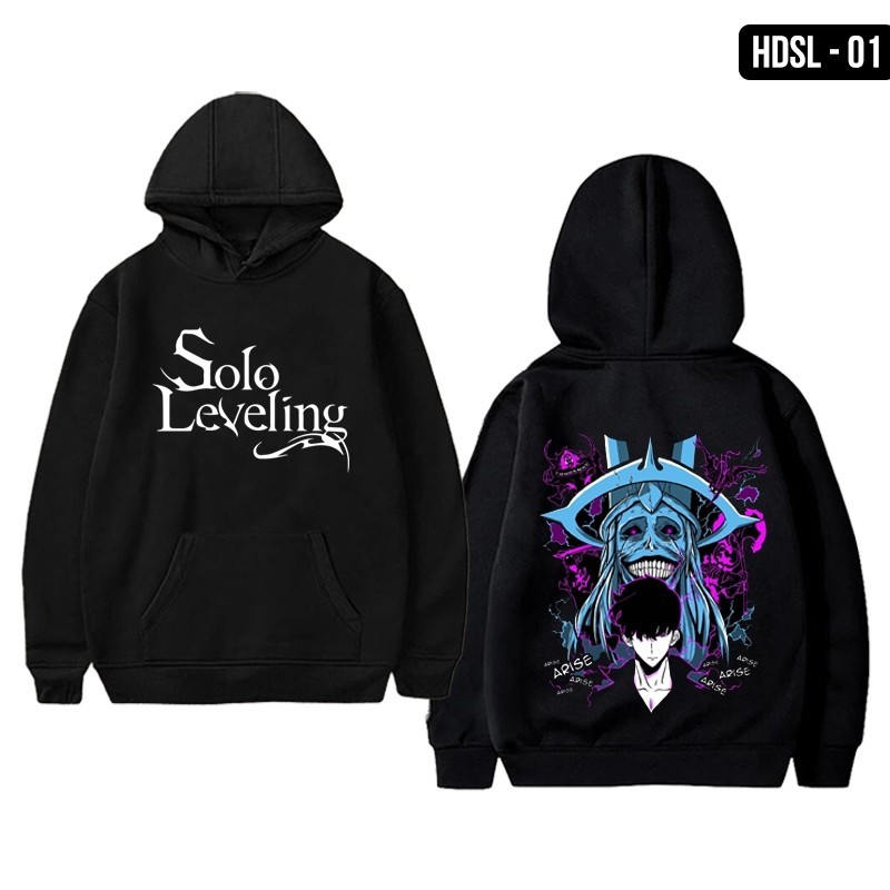Hot solo leveling hoodie, Jacket hoodie with solo leveling anime print ...