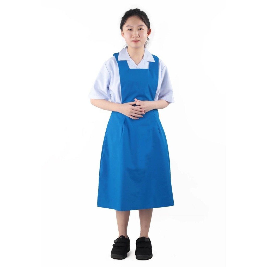 Pinafore Biru Muda Sekolah Menengah (PINAFORE SAHAJA) | Shopee Malaysia