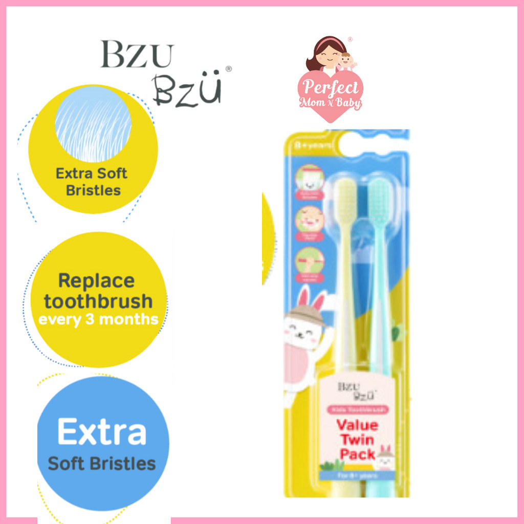 BZU BZU Kids Toothbrush For 8+ Years Value Twin Pack | Shopee Malaysia