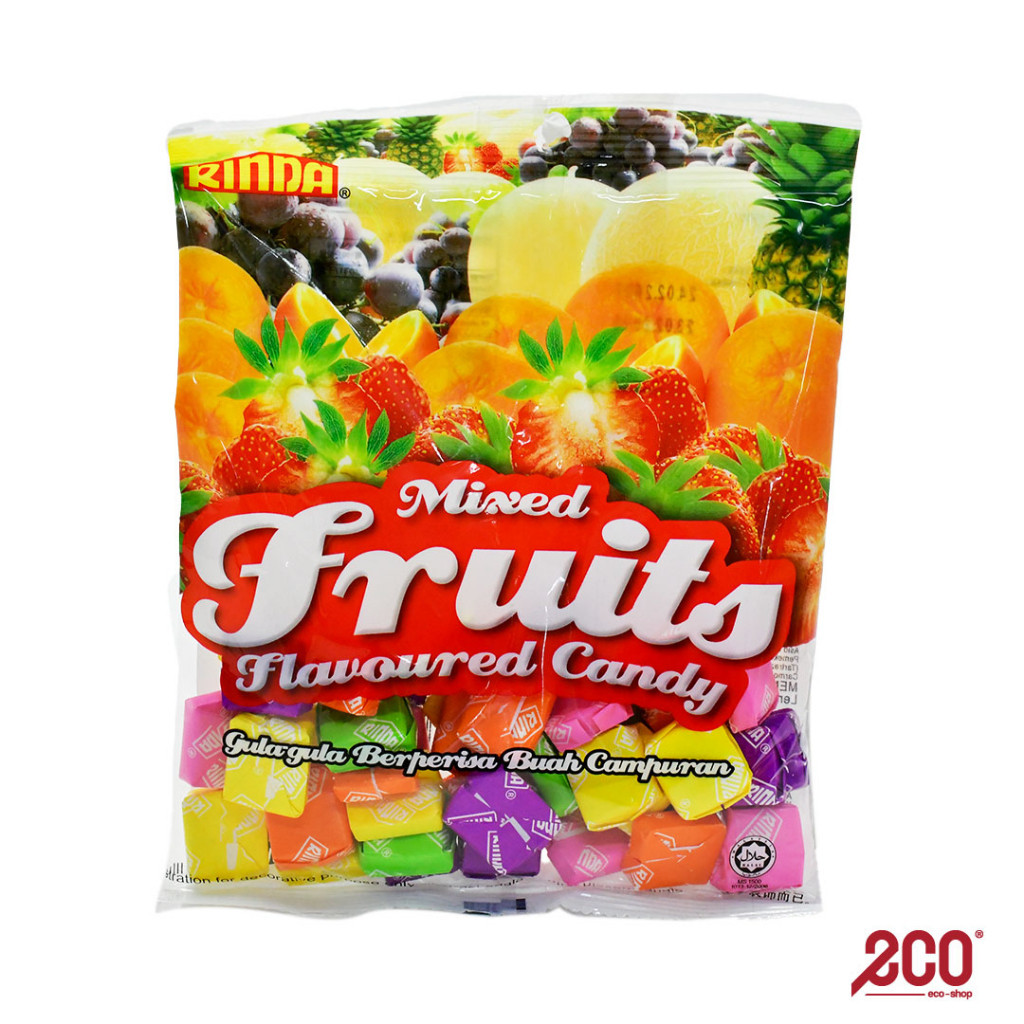 Rinda Square Mixed Fruits Flavoured Candy (150g) - AA-L001-T03-02 | Shopee Malaysia