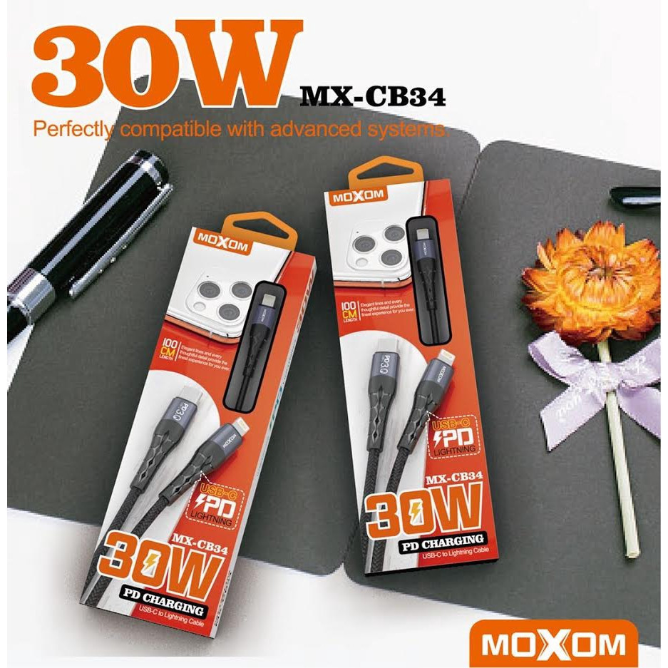 MX-CB34 1M Mxm Type-C TO Light--ning (1M) PD 30W Fast Charge Data Cable | Shopee Malaysia