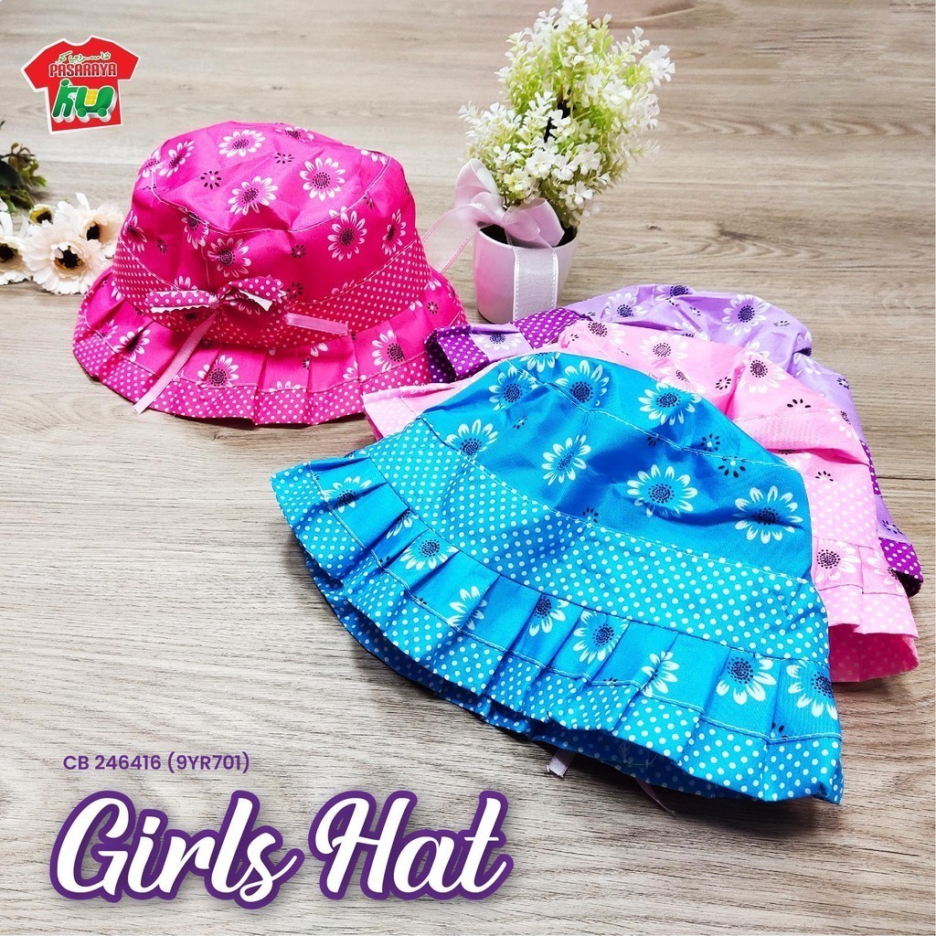GIRLS HAT | KIDS BUCKET HAT | TOPI KANAK - KANAK PEREMPUAN | Shopee ...