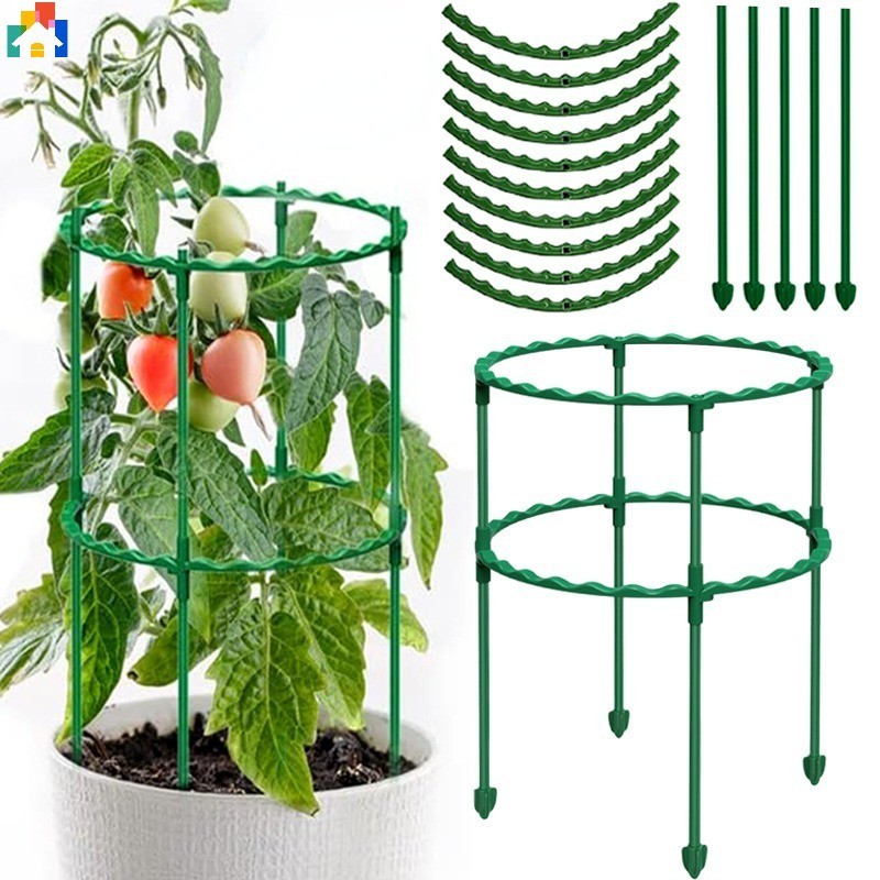 Plastic Plant Support Pile Frame Flowers Vine Climbing Bracket Cages ...