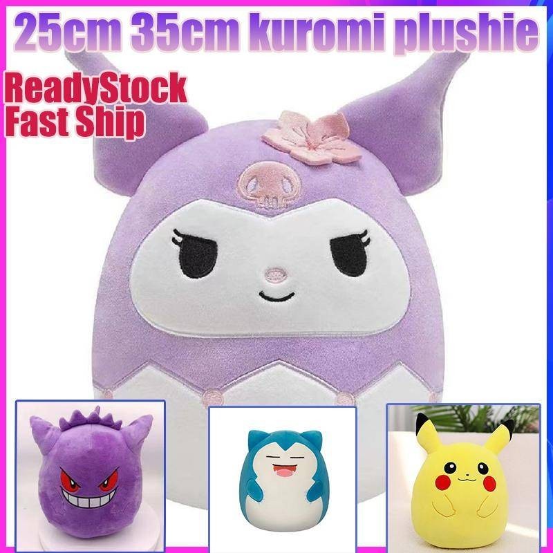 (Ready Stock) 25CM Round Squishmallow kuromi Kirby Beast plushie toy ...