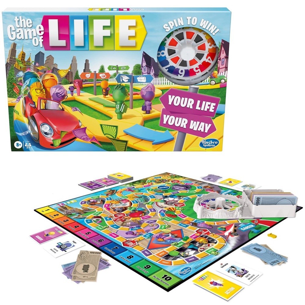 Hasbro Gaming The Game of Life Spin To Win Family Board Game | Shopee ...