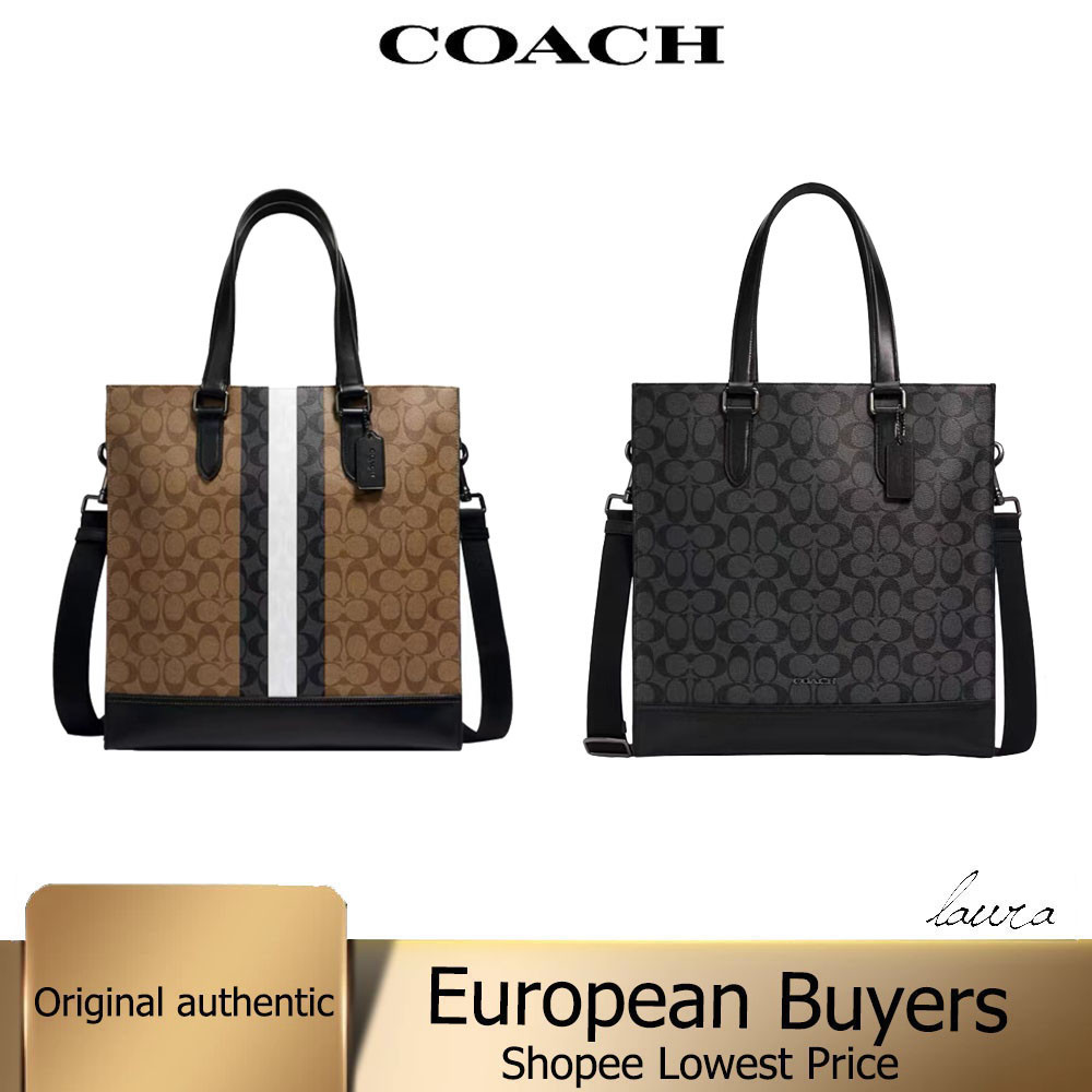 Coach Men Tote Bag C3232 6707 Graham 35 Classic logo zipper sling bag ...