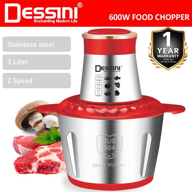 DESSINI Capsule Chopper Blender Steel Cutter Spin Grinder Mixer Mincer ...