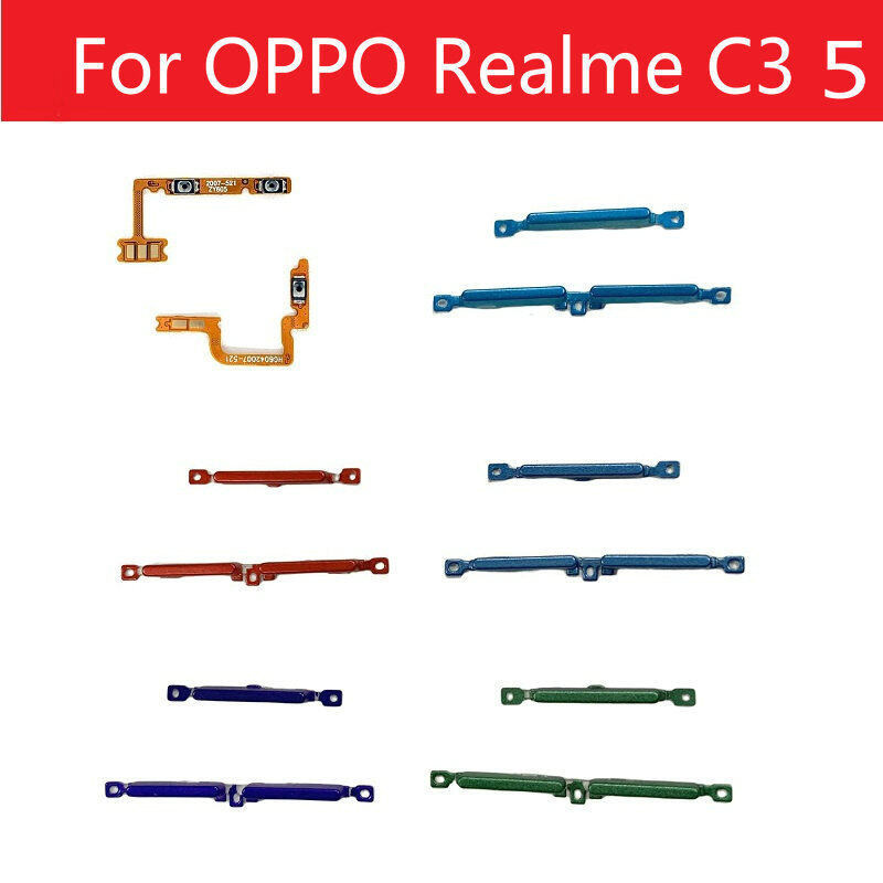 For OPPO Realme C3 5 5i Power on / off Switch Button Side Volume Up ...