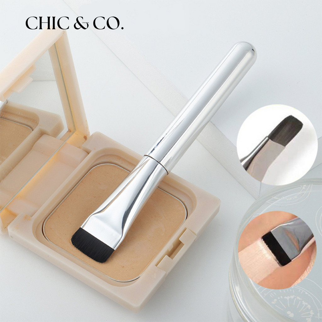Korea's Flat Head Foundation Brush & Makeup Brush, Ultra-Thin ...