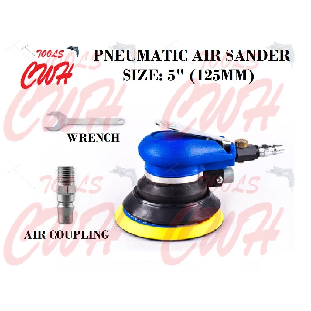 PRC 5" 125MM PNEUMATIC RANDOM ORBIT AIR SANDER SANDING POLISH POLISHING ...
