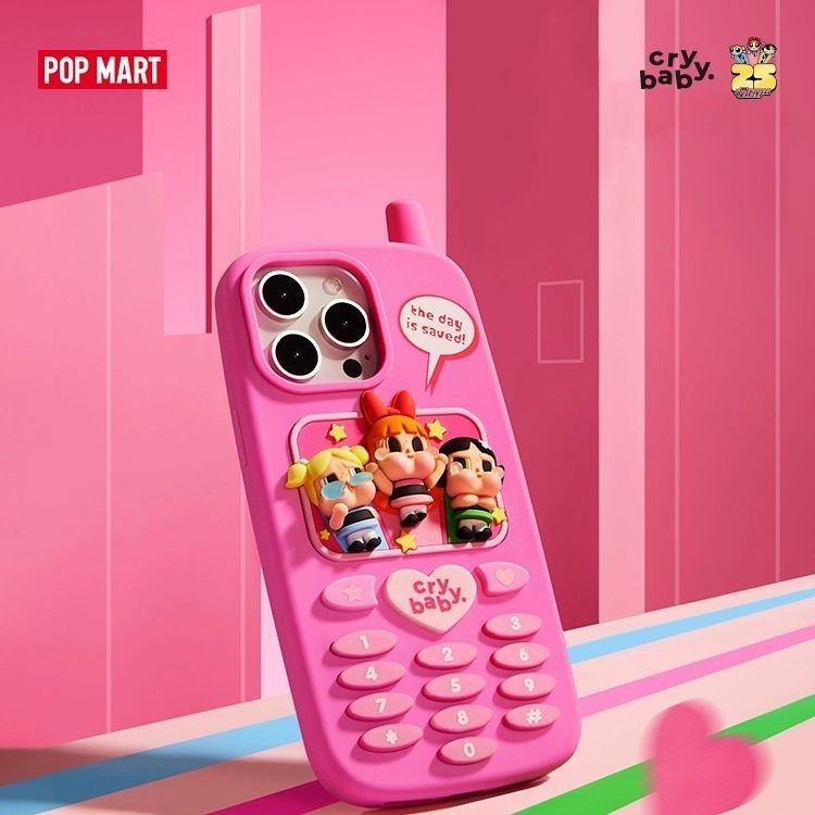 Pop Mart CRYBABY x Powerpuff Girls Series Phone Case Apple 15 Phone ...