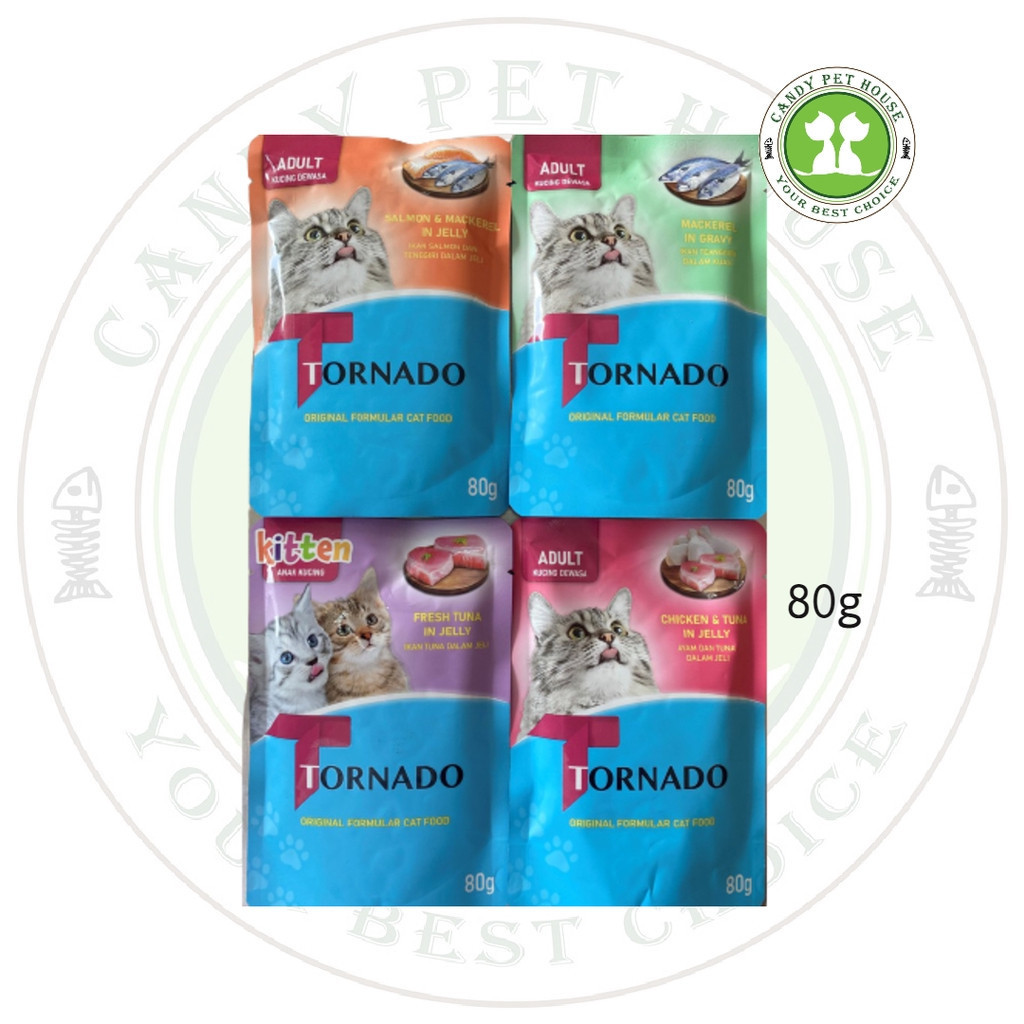 Tornado Cat Food Pouch (80g) - Cat Food / Wet Food (Loose) | Shopee Malaysia