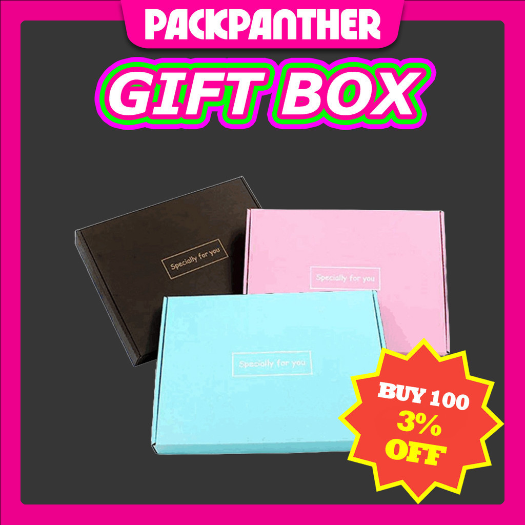 PACKPANTHER Gift Mailer Box Kotak Hadiah Pizza Box Gift Box Kotak ...