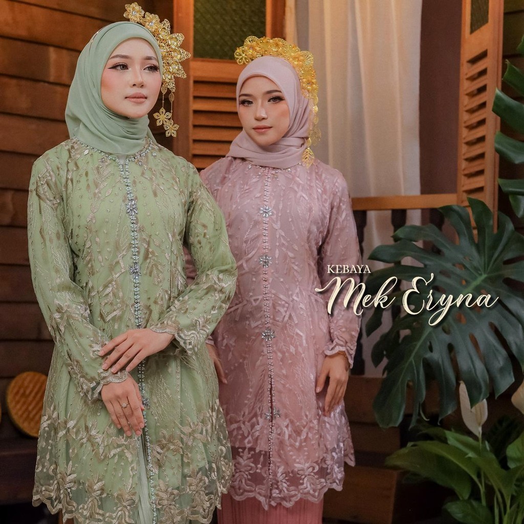 TUNIKMY Baju Kebaya Mek Eryna Exclusive Lace | Set Baju raya Viral 2024 ...